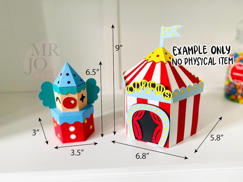 Digital Download Cut Files - Circus Clown Carnival Explosion Box Party ...