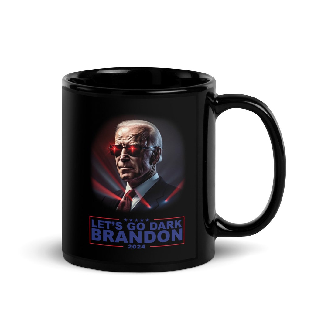 Let's Go Dark Brandon 2024 - Joe Biden Black Coffee Mug - Etsy