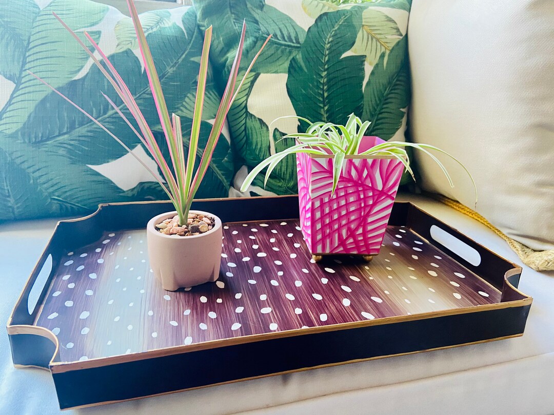 Animal Print Serving Tray With Handles Antelope Print Tray Cheetah Tray ...