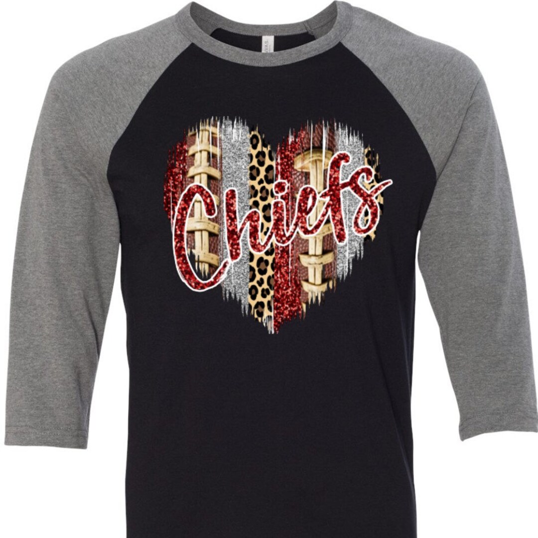 Chiefs Heart Top - Kansas City - KCMO - KC Football - Etsy