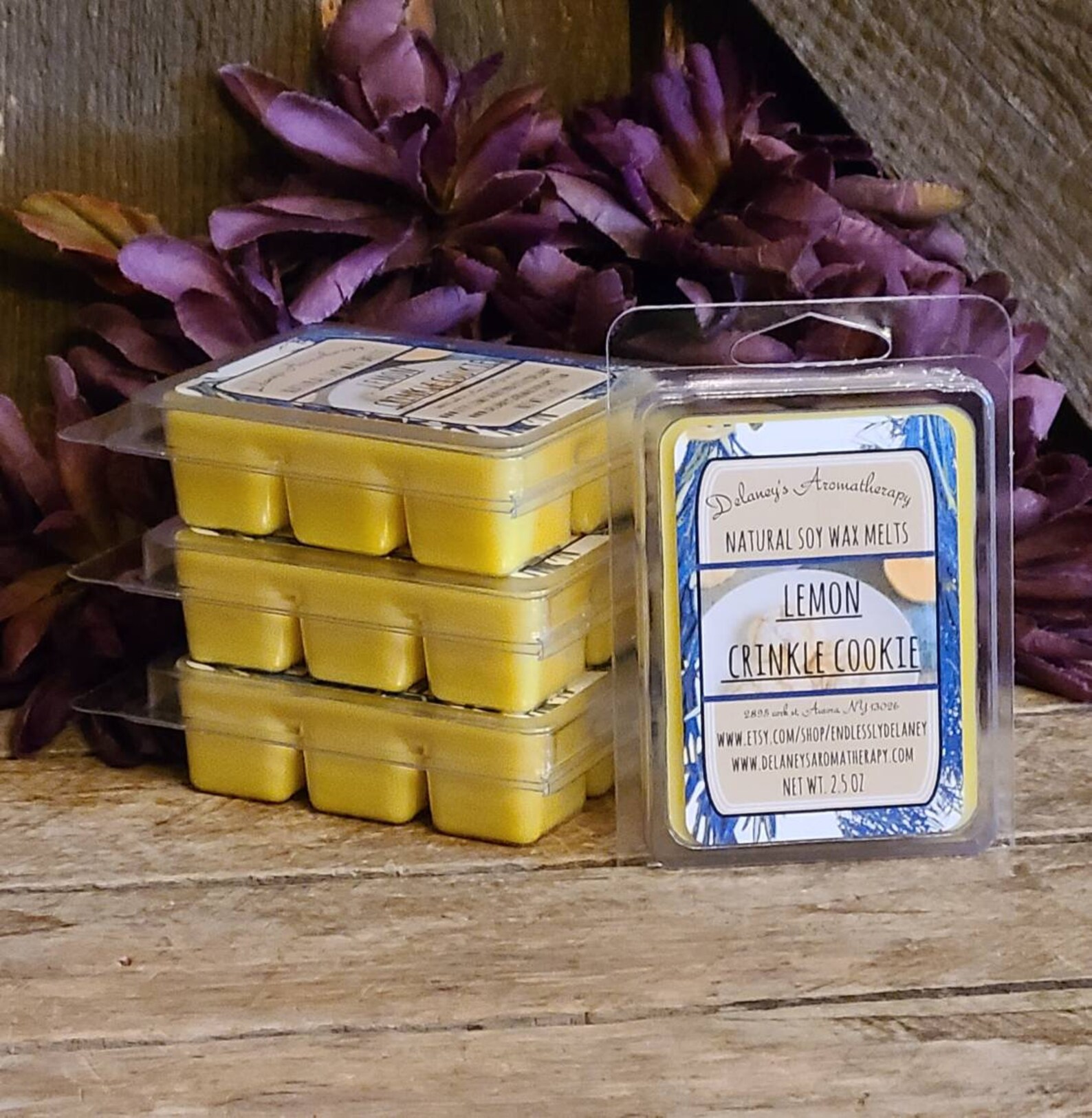 Lemon Crinkle Cookie Wax Melts Lemon wax melts Lemon Wax | Etsy