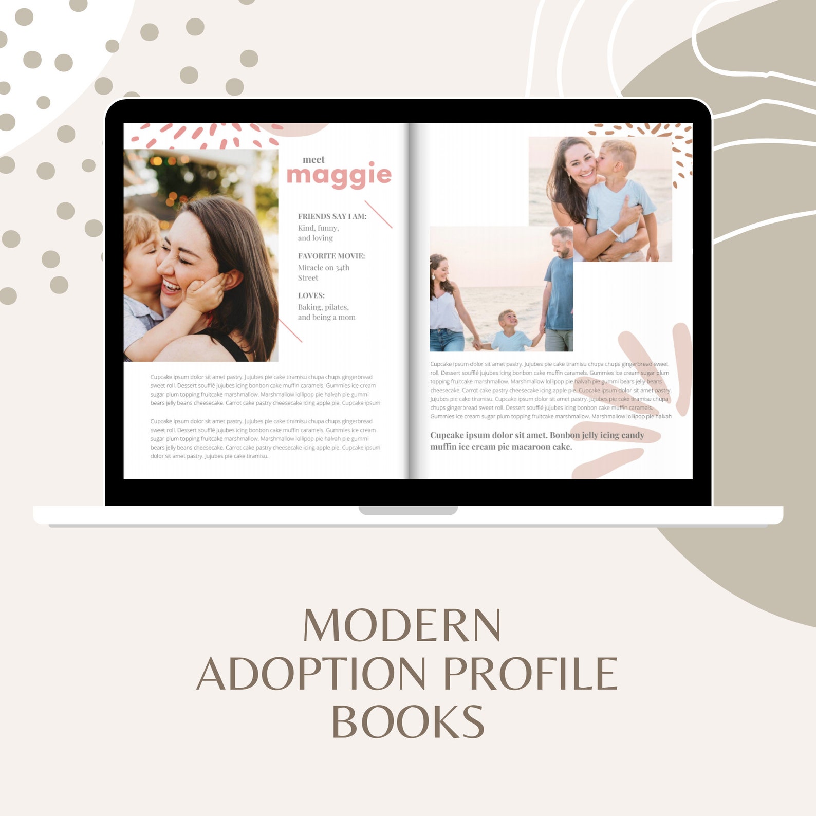 Modern Adoption Profile Book Adoption Lifebook Custom | Etsy