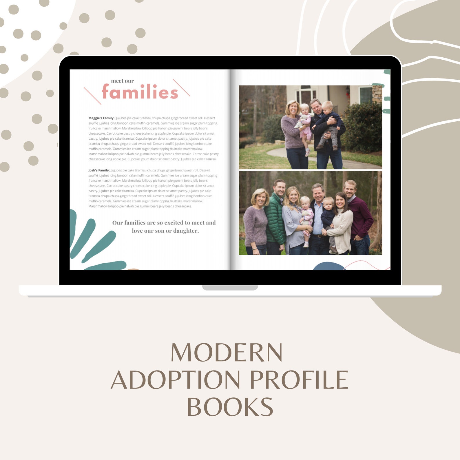 Modern Adoption Profile Book Adoption Lifebook Custom | Etsy