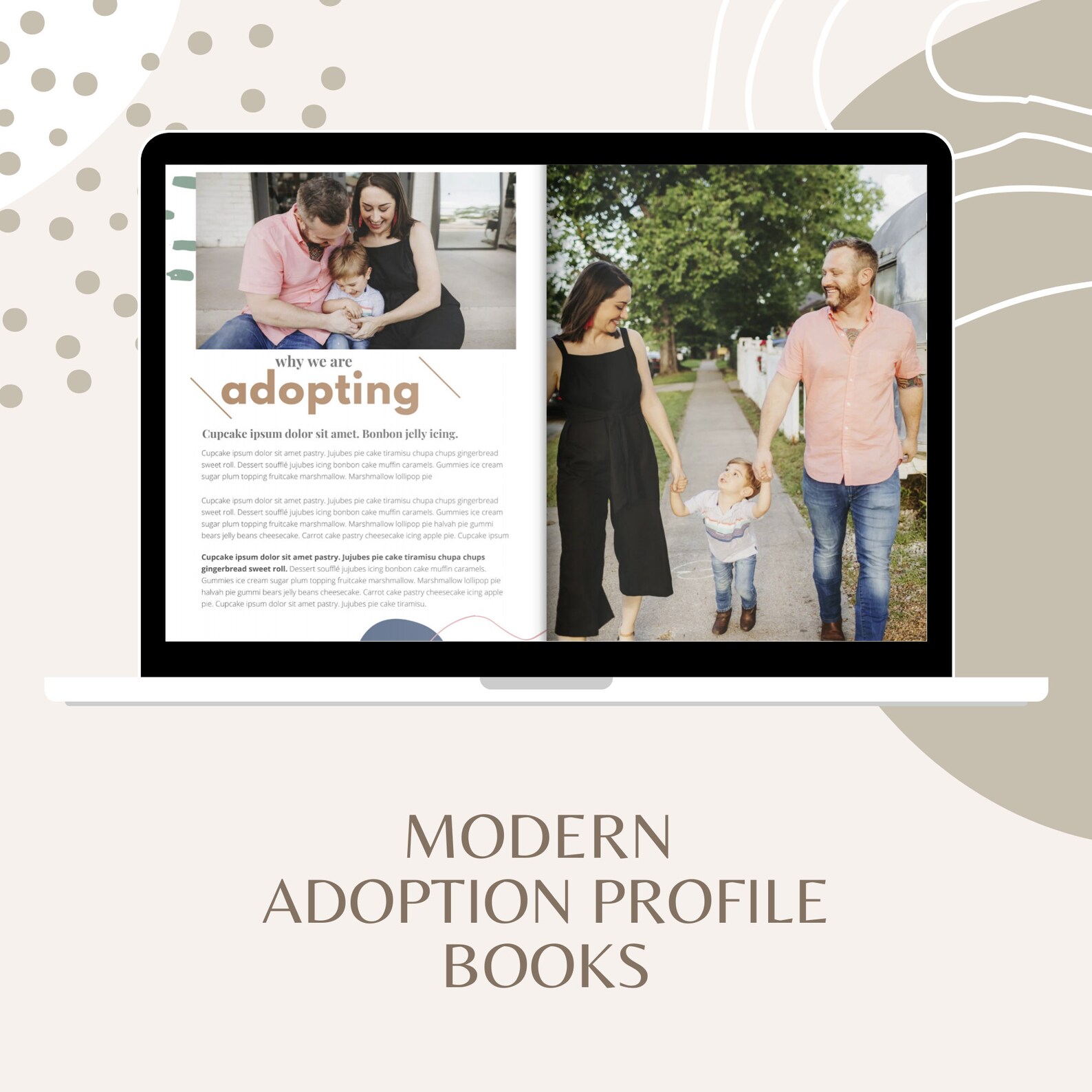 Modern Adoption Profile Book Adoption Lifebook Custom | Etsy