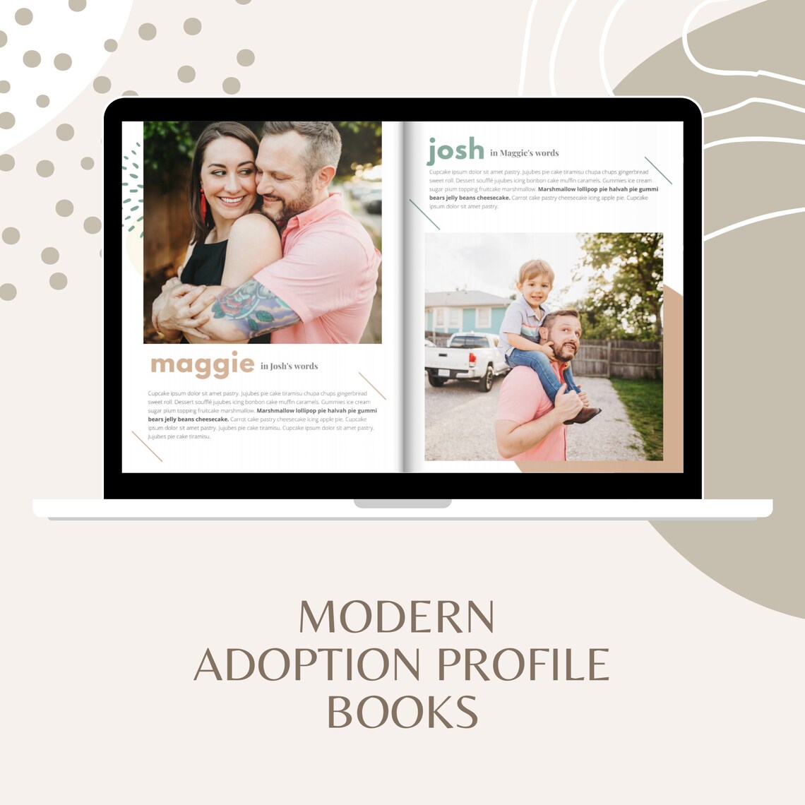 Modern Adoption Profile Book Adoption Lifebook Custom | Etsy