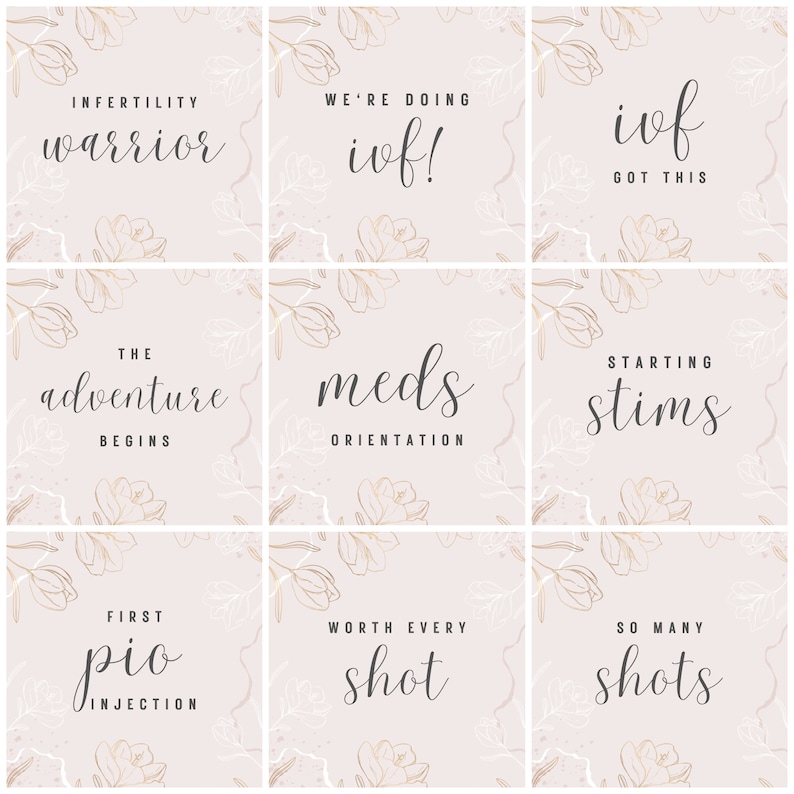 IVF Milestone Cards IVF Journey Milestone Cards Infertility - Etsy