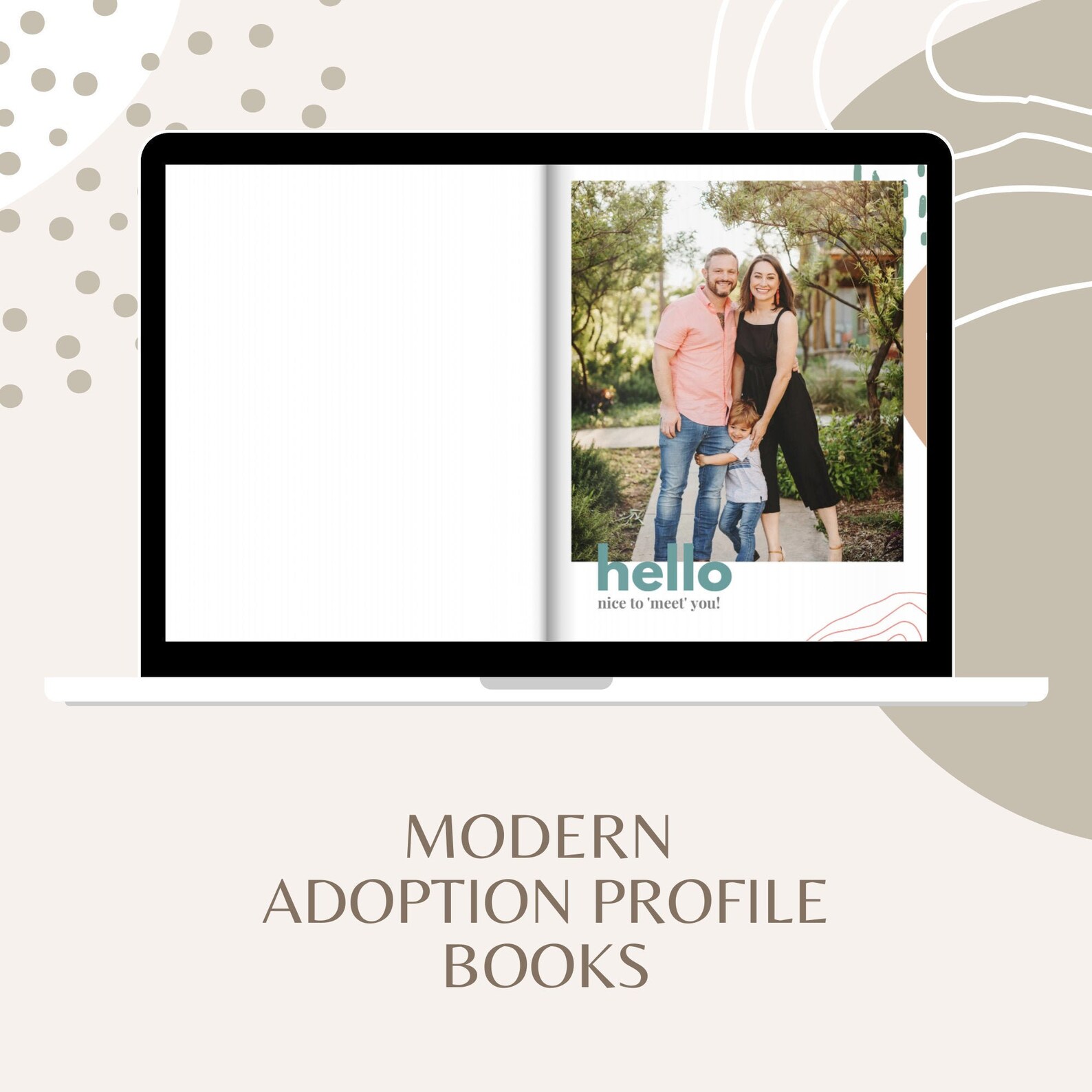Modern Adoption Profile Book Adoption Lifebook Custom | Etsy