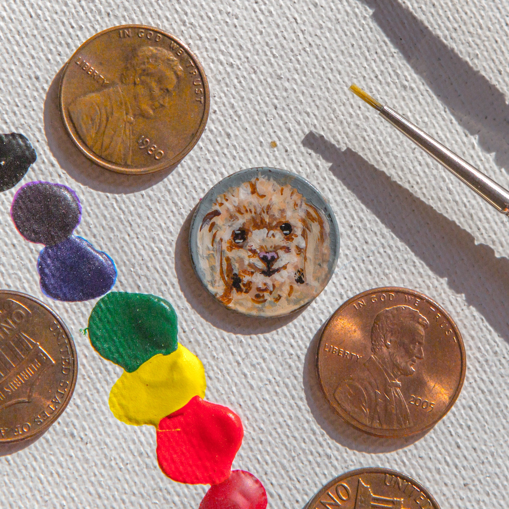 Pet Parent Gift, Coin Collection, Custom Pet Artwork on a Penny - Etsy
