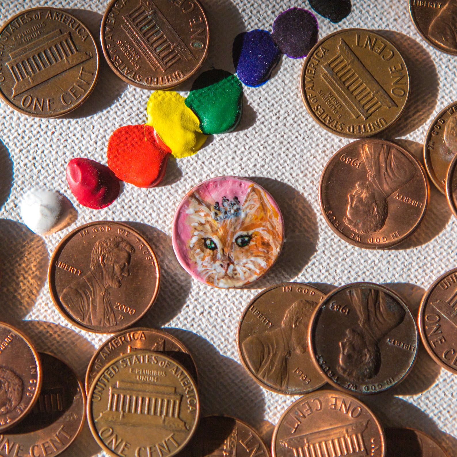Pet Parent Gift, Coin Collection, Custom Pet Artwork on a Penny - Etsy