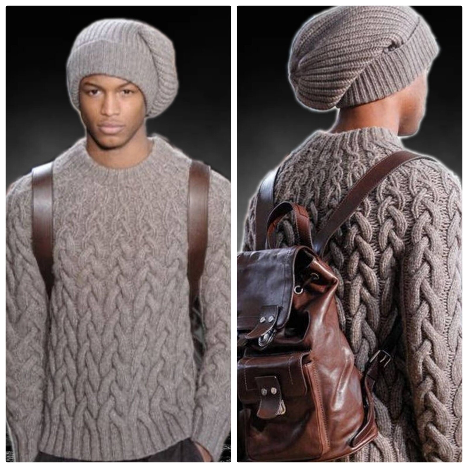 Knitting Pullover for Mean's, Warm Dress, Handmade Item Winter - Etsy