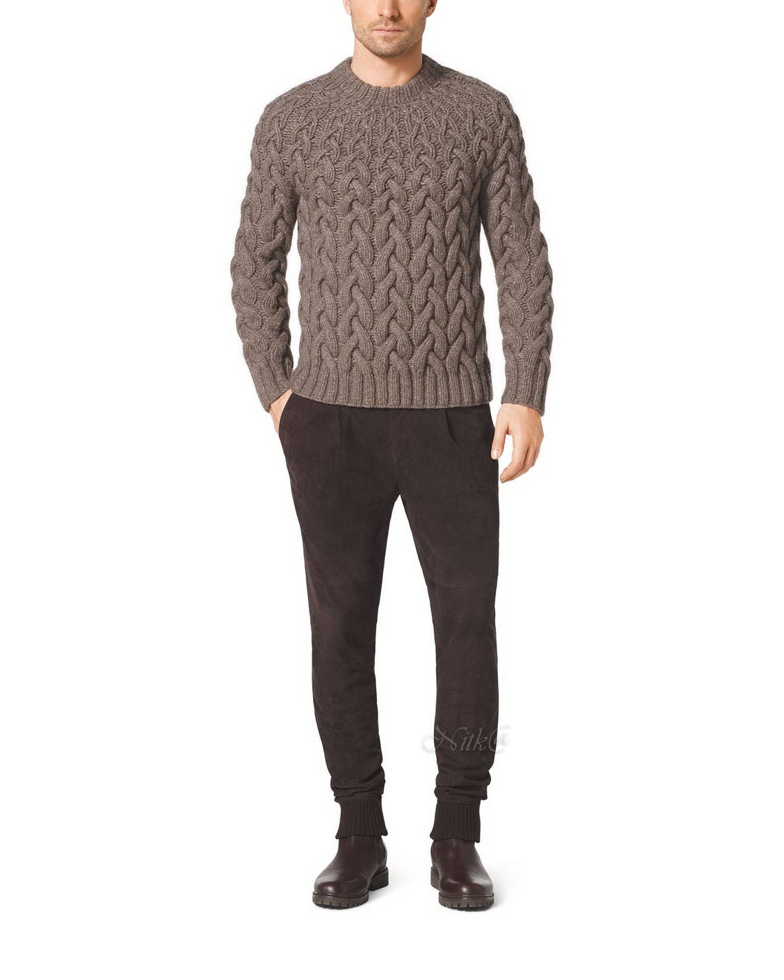 Knitting Pullover for Mean's, Warm Dress, Handmade Item Winter - Etsy