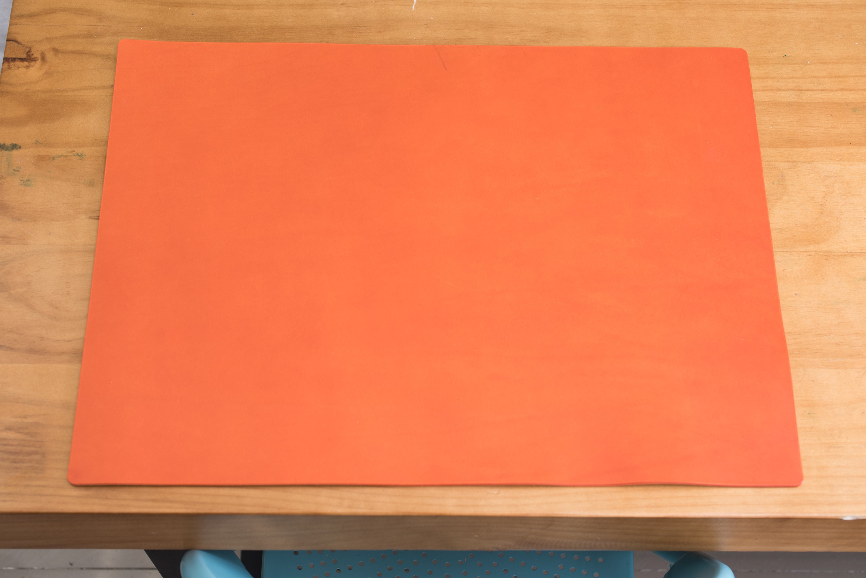 12 COLORS Orange Buttero Leather Desk / Keyboard & Mouse Pad | Etsy