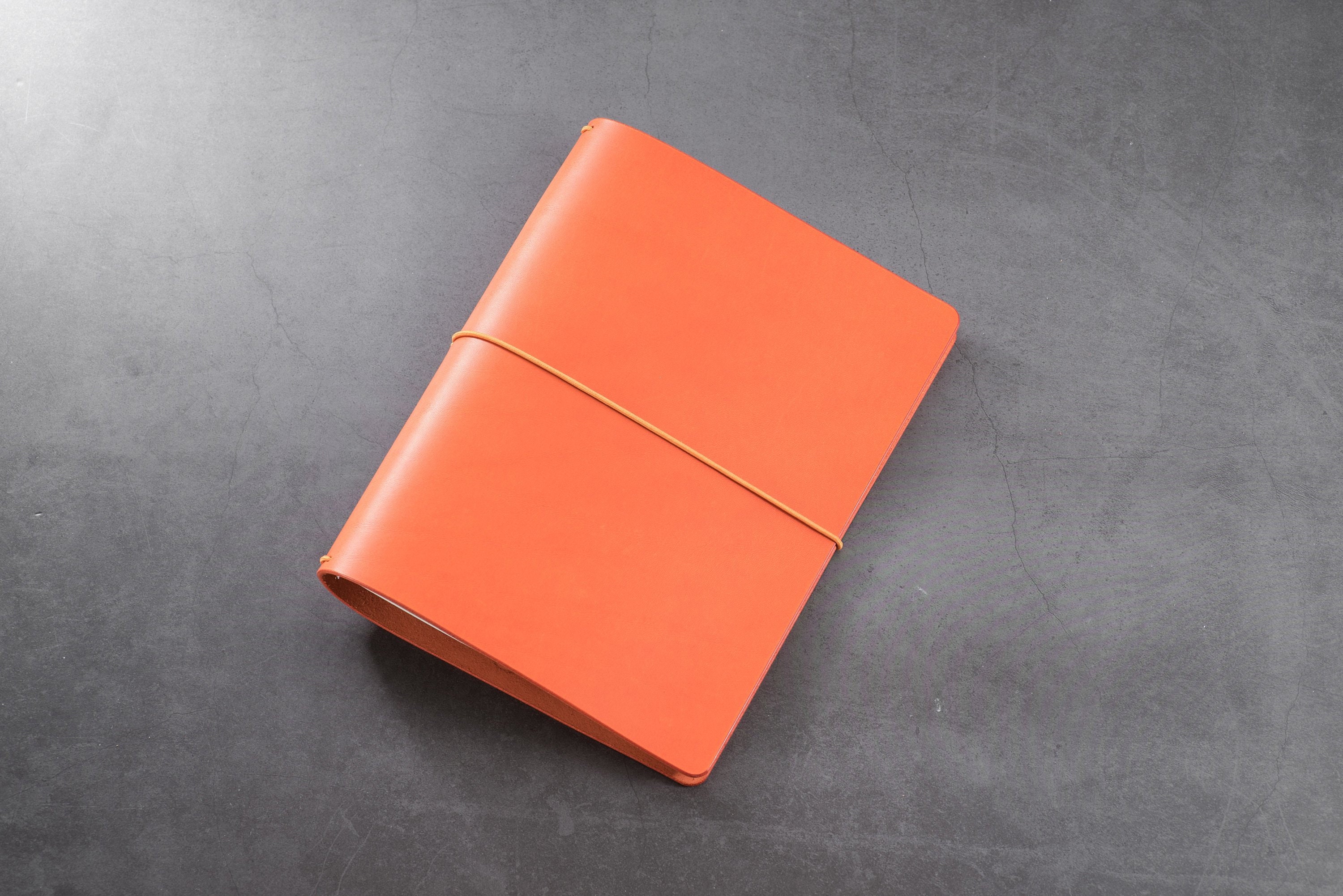 All Sizes - Orange Buttero Leather Traveler's Notebook Cover (no ...