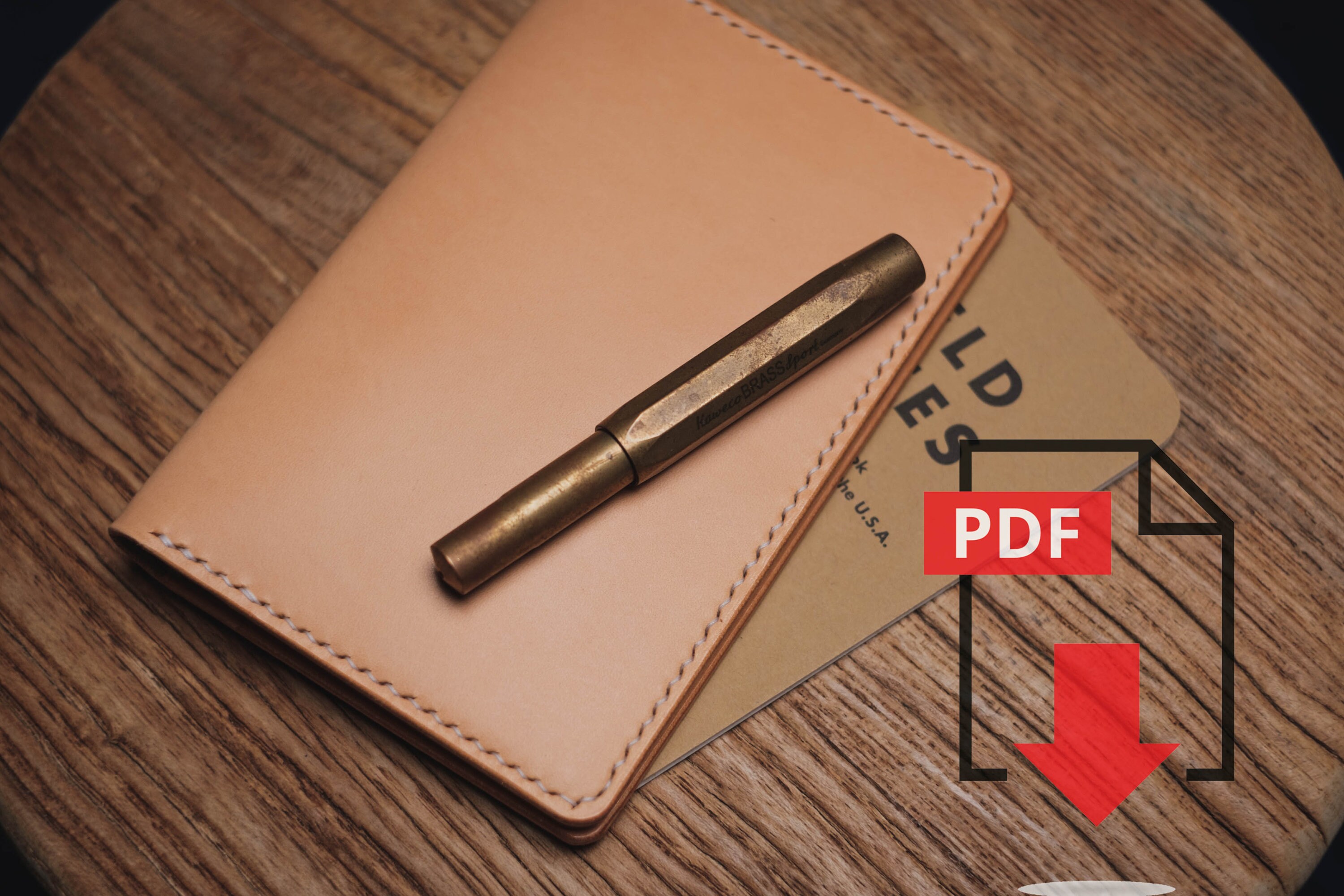 Leather Field Notes Wallet PDF Template Set No.12 Digital | Etsy