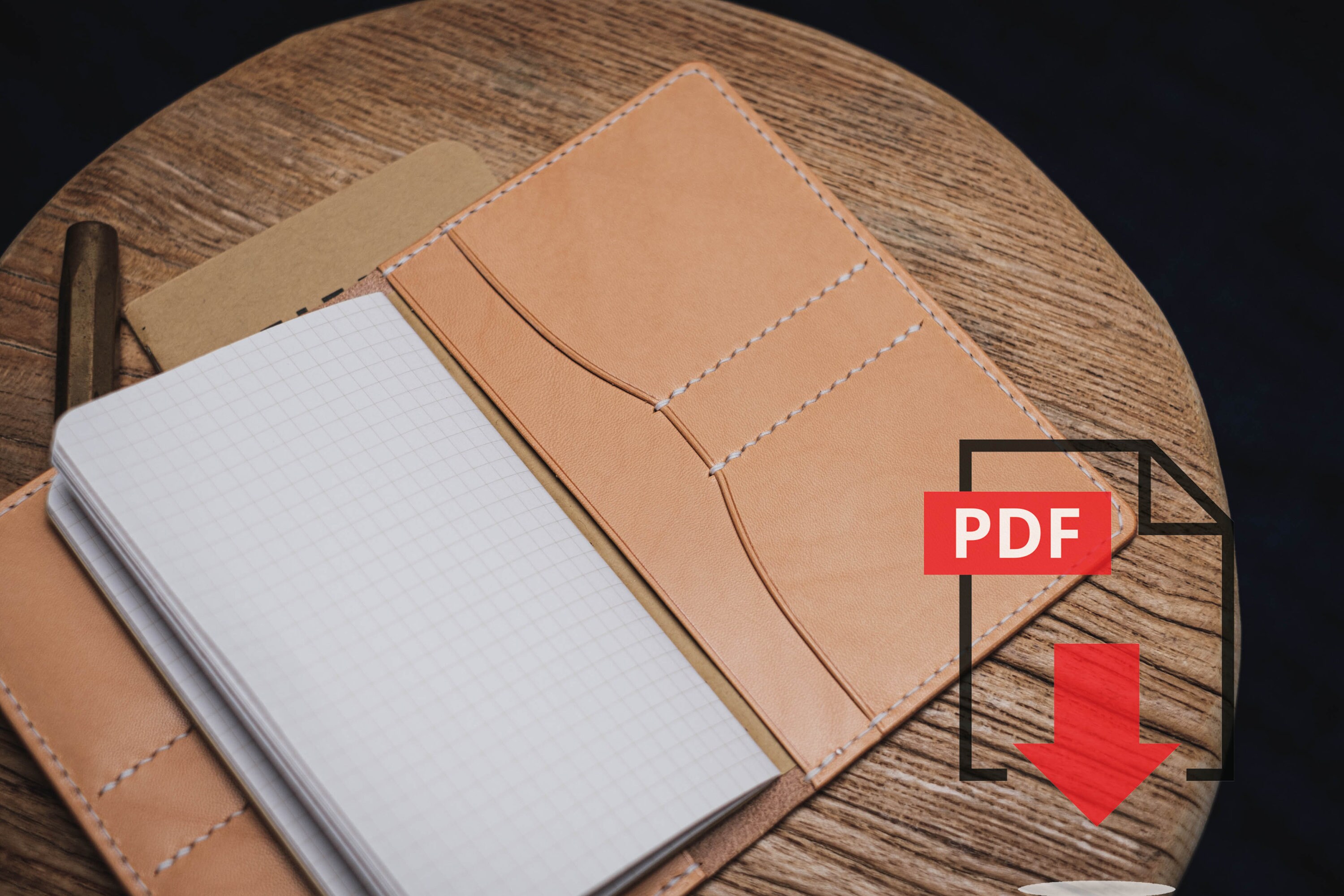 Leather Field Notes Wallet PDF Template Set No.12 Digital | Etsy