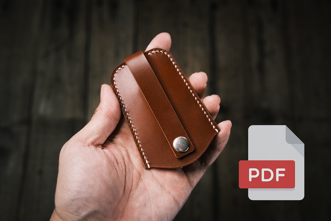 Leather Bell Key Case PDF Template Set No.27 - Digital Leatherworking ...