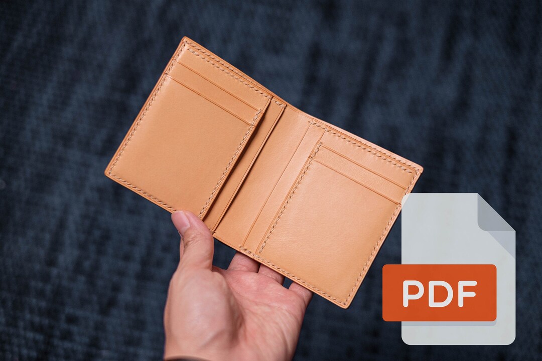 Vertical Bifold Wallet PDF Template Set No.17 - Digital Leatherworking ...