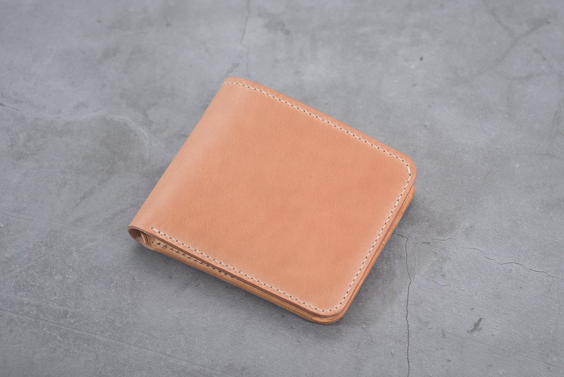7 COLORS - 6-slot Natural Shell Cordovan & Natural Leather Billfold ...