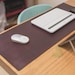 12 COLORS Burgundy Buttero Leather Desk / Keyboard & Mouse Pad - Etsy