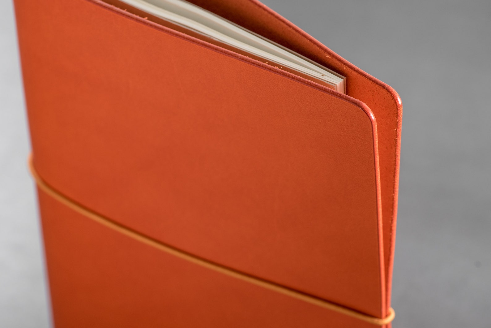 All Sizes - Orange Buttero Leather Traveler's Notebook Cover (no ...
