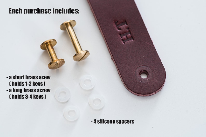 13 Colors Leather Swivel Key Holder Personalized Key Fob | Etsy