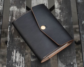 A6/hobonichi/midori MD Natural Trifold Leather Notebook Cover | Etsy