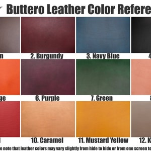 12 COLORS - Black Buttero Leather Minimalist Watch Strap (18, 20, 22 ...