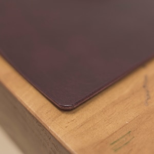 12 COLORS - Burgundy Buttero Leather Desk / Keyboard & Mouse Pad - Etsy