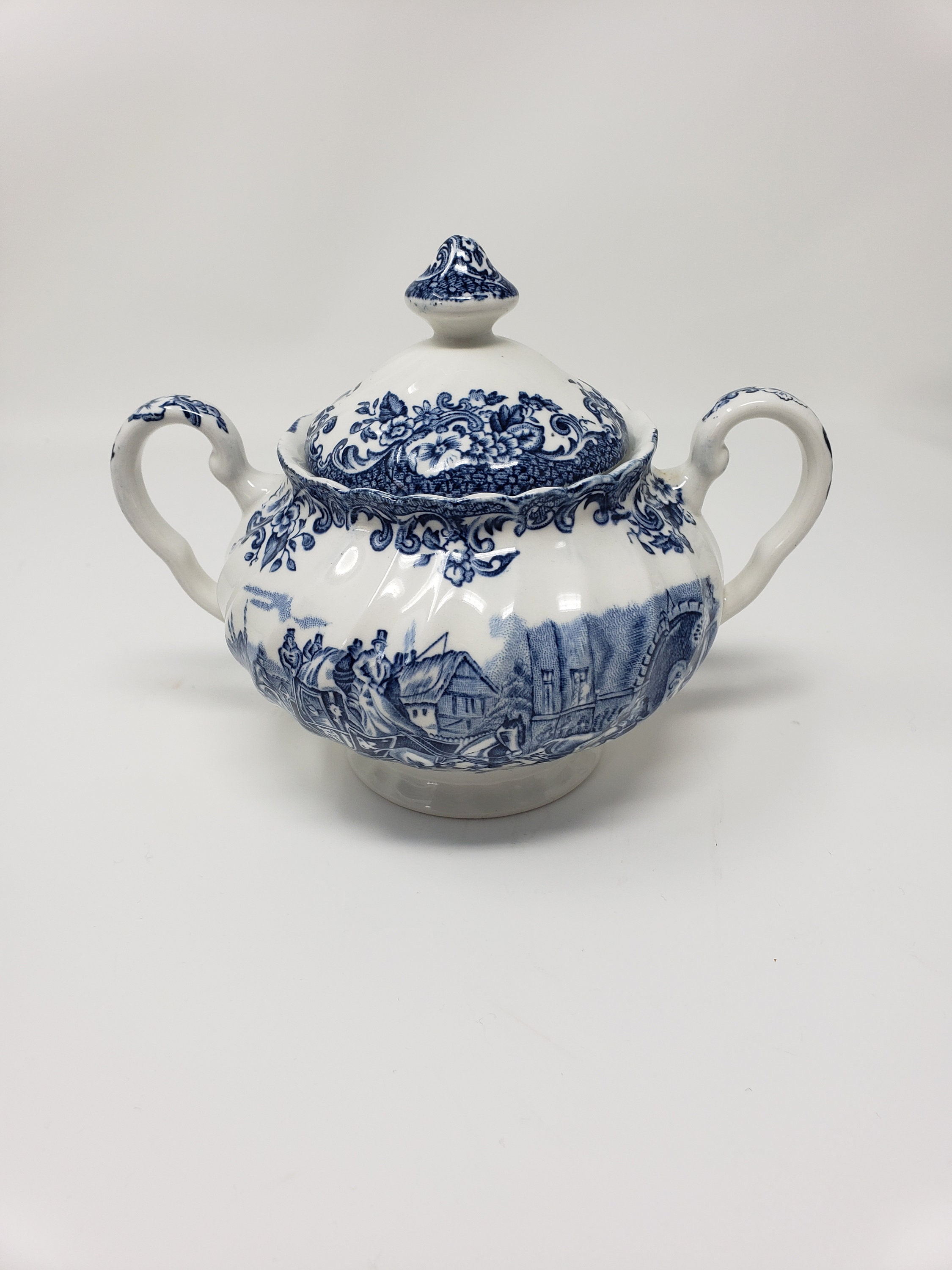 floral decoration 5 inches tall Johnson Brothers large creamer fine ...