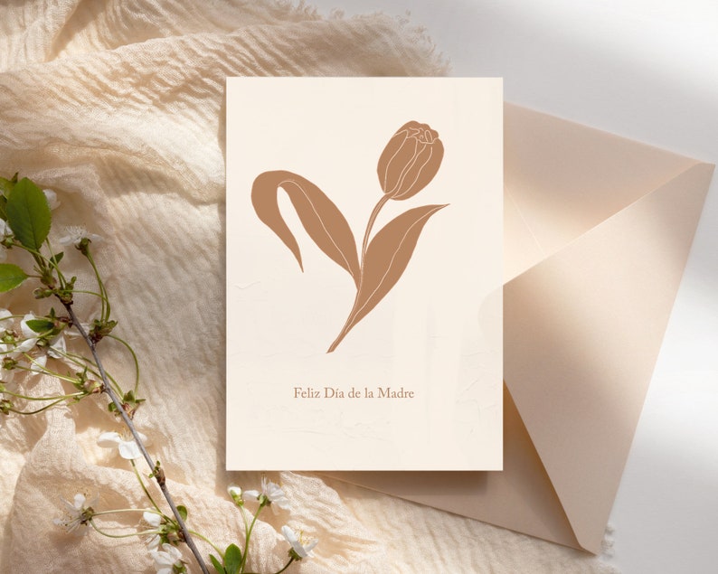 Feliz Dia De La Madre Dia De Las Madres, Mother's Day Card, Cute Mother ...