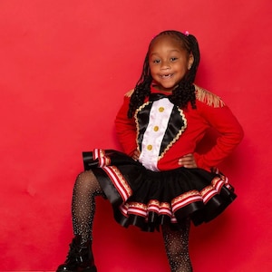 Toddler Circus Costume - Ringmaster Tutu Dress for Carnival Birthdays ...