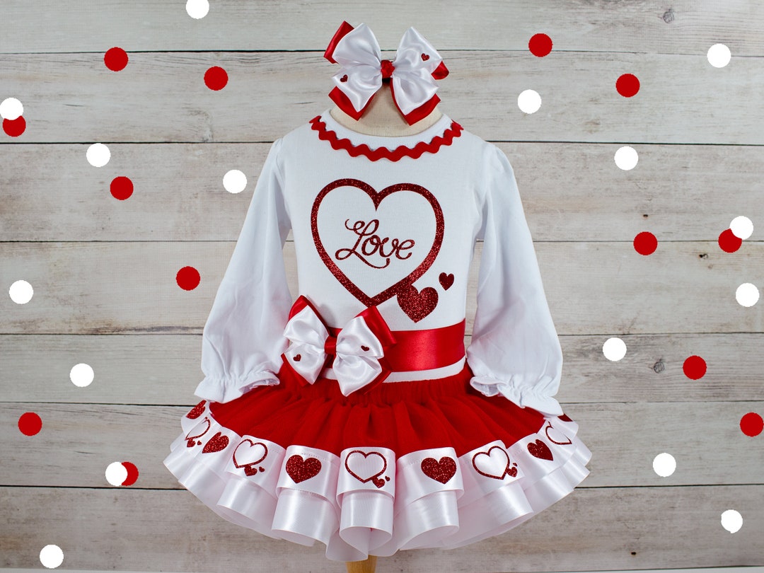 Girls Valentine Dress Queen of Hearts Dress Valentine Tutu Outfit ...