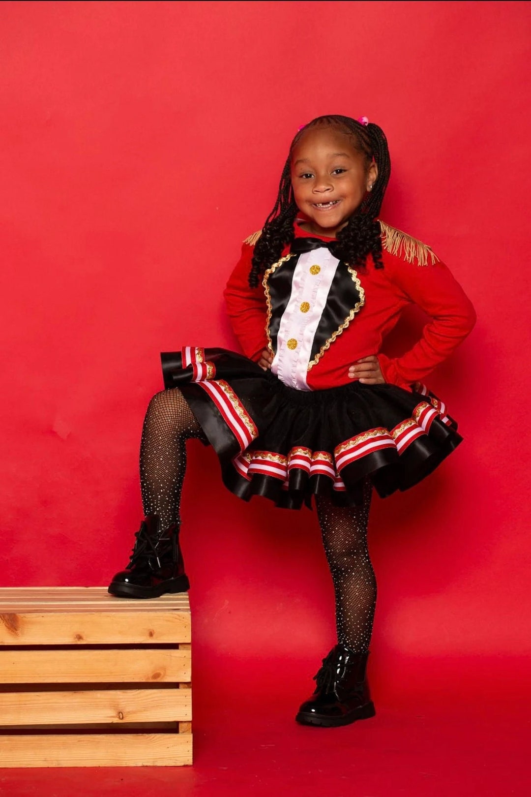 Toddler Circus Costume - Ringmaster Tutu Dress for Carnival Birthdays ...