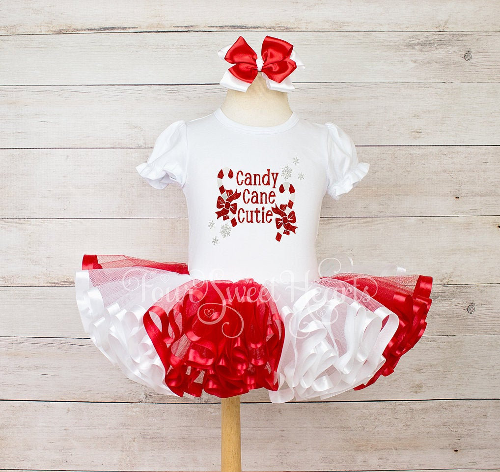 Girls Christmas Dress Candy Cane Outfit Girl Christmas - Etsy