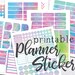 Printable Planner Stickers Rainbow in PDF and PNG - Etsy