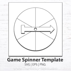 Game Spinner Wheel Template Blank Spinner Game Piece Diy Game Spinner ...