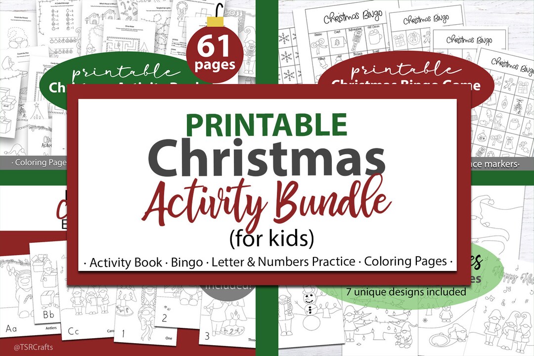 Printable Christmas Gnomes Activity Bundle for Kids: 4-in-1 Educational ...