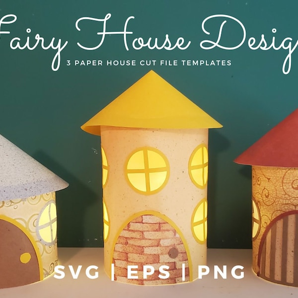 Small House Paper Template - Etsy