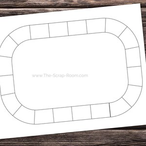 Printable Blank Board Game Templates Game Design Printable Game Diy ...