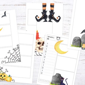 Halloween Planner Printable Inserts & Digital Planner Set Planner ...