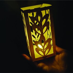 Paper Lantern Template Pretty Floral Design Paper Anniversary Gift ...