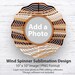 Photo Frame Wind Spinner Sublimation Design PNG, Hanging Spinner, Wind ...