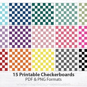 Printable Checkerboard, Checkerboard Design, Colorful Checkerboard ...