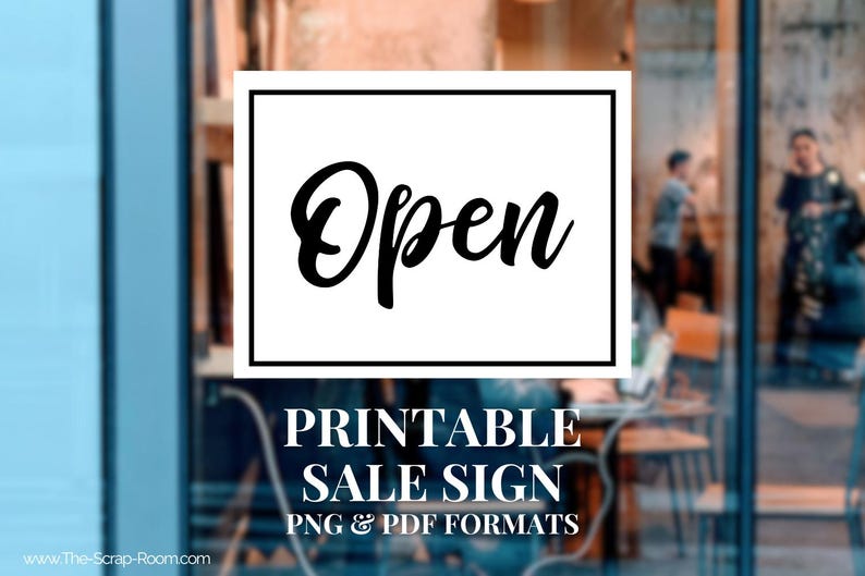 Printable Open Sign Printable Closed Sign Designs Print or Cut Pdf Svg ...