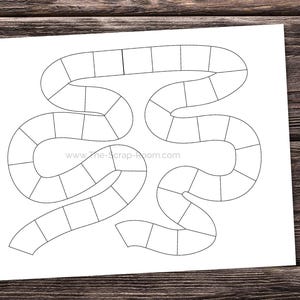 Printable Blank Board Game Templates Game Design Printable Game Diy ...