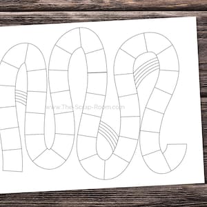 Printable Blank Board Game Templates Printable Game Diy Game Game Kit ...