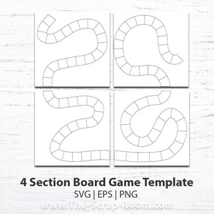 Printable Blank Board Game Templates BUNDLE, Kids Game, Printable Game ...