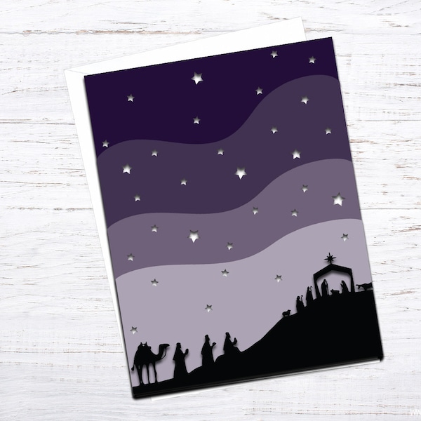 Nativity Cards - Etsy