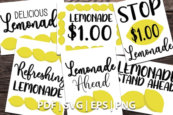 Lemonade Stand Signs