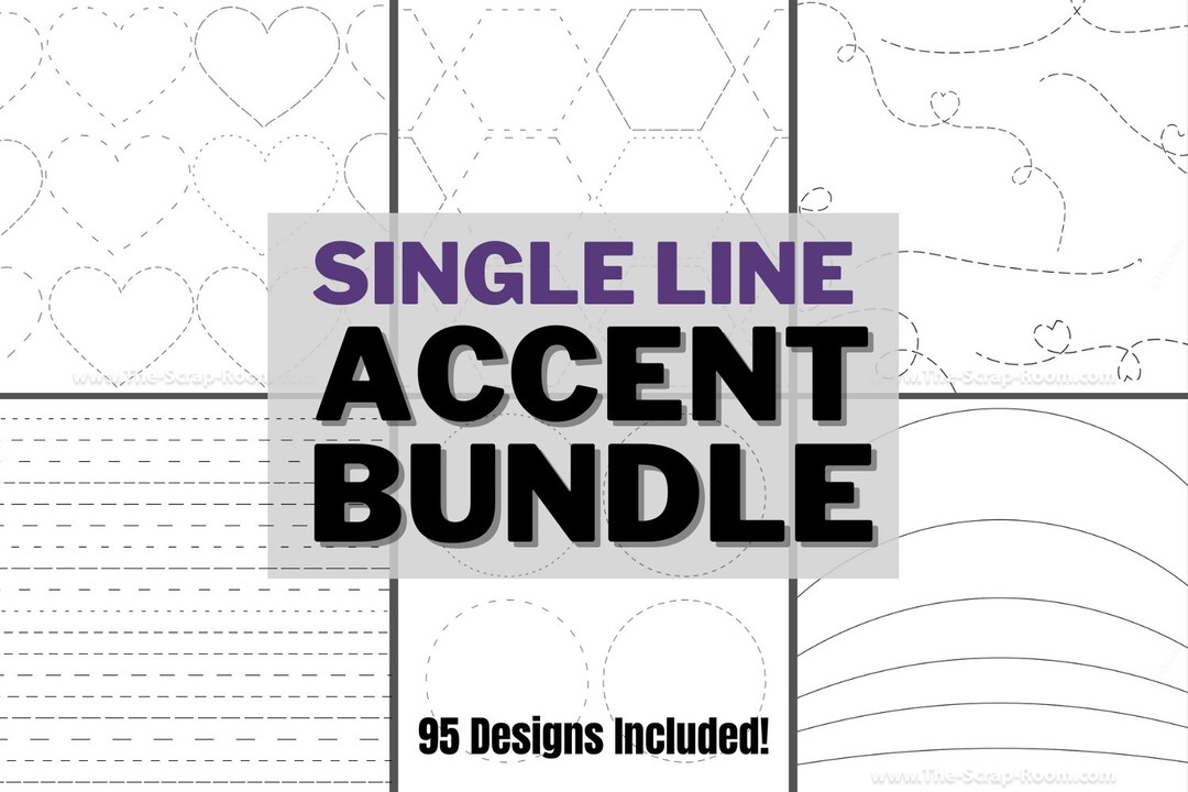 Single Lines Accent Design Bundle, Single Line Drawing, Single Line Art ...